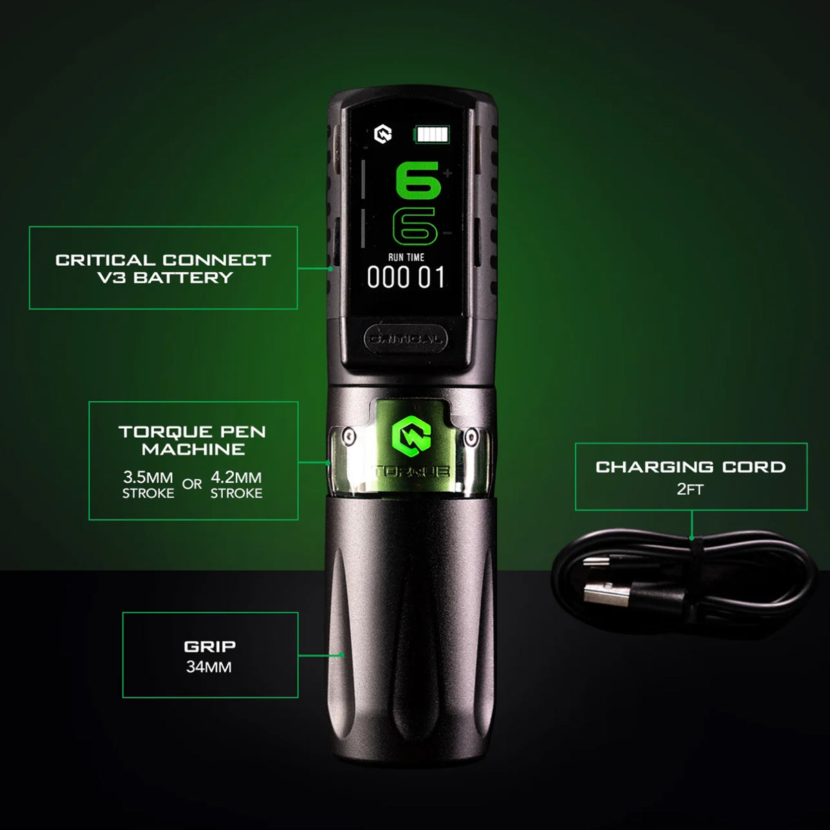 Critical Torque Wireless Pen – WorldWide Tattoo Supply